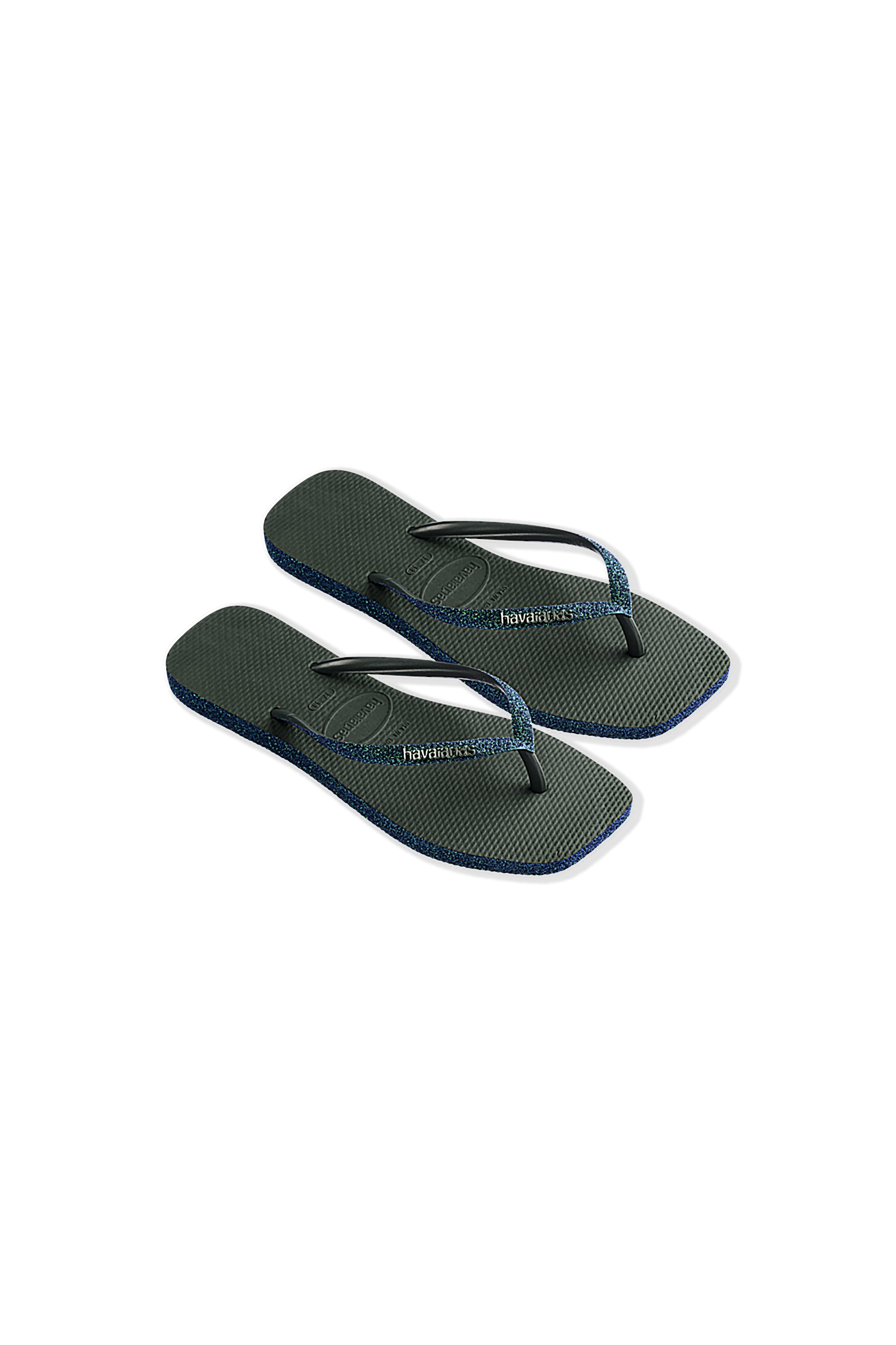 Tongs Havaianas slim square sparkle HAVAIANAS VERT - ETAM