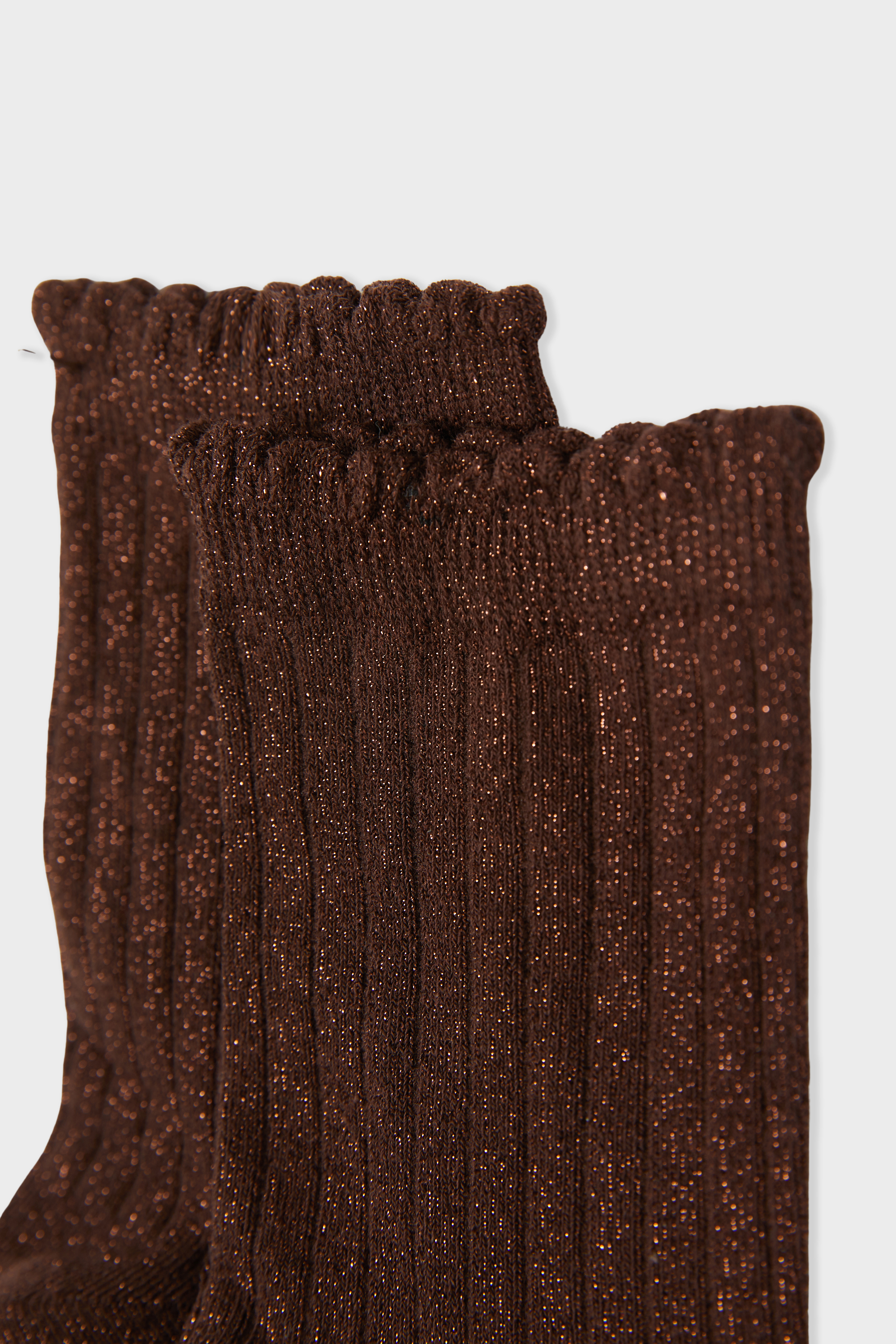 Skarpetki opalizujące z bawełną NOVA MARRON - ETAM